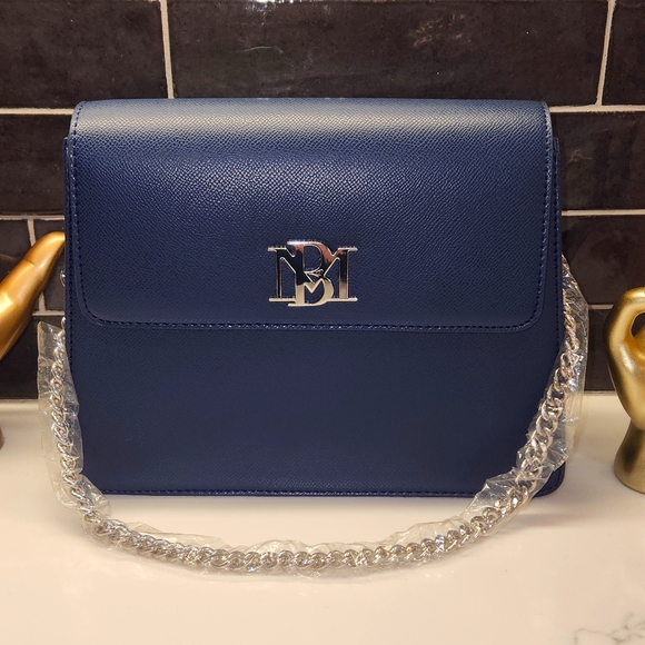 Badgley Mischka | Bags | Badgley Mischka Navy Blue Bag | Poshmark